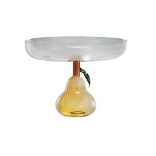 Pear Shaped Glass Pedestal – Moxie Mercantile